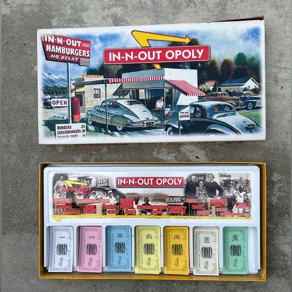 IN N OUT | Toys | In N Out Opoly Vintage 9s The Official Monopoly Game ...